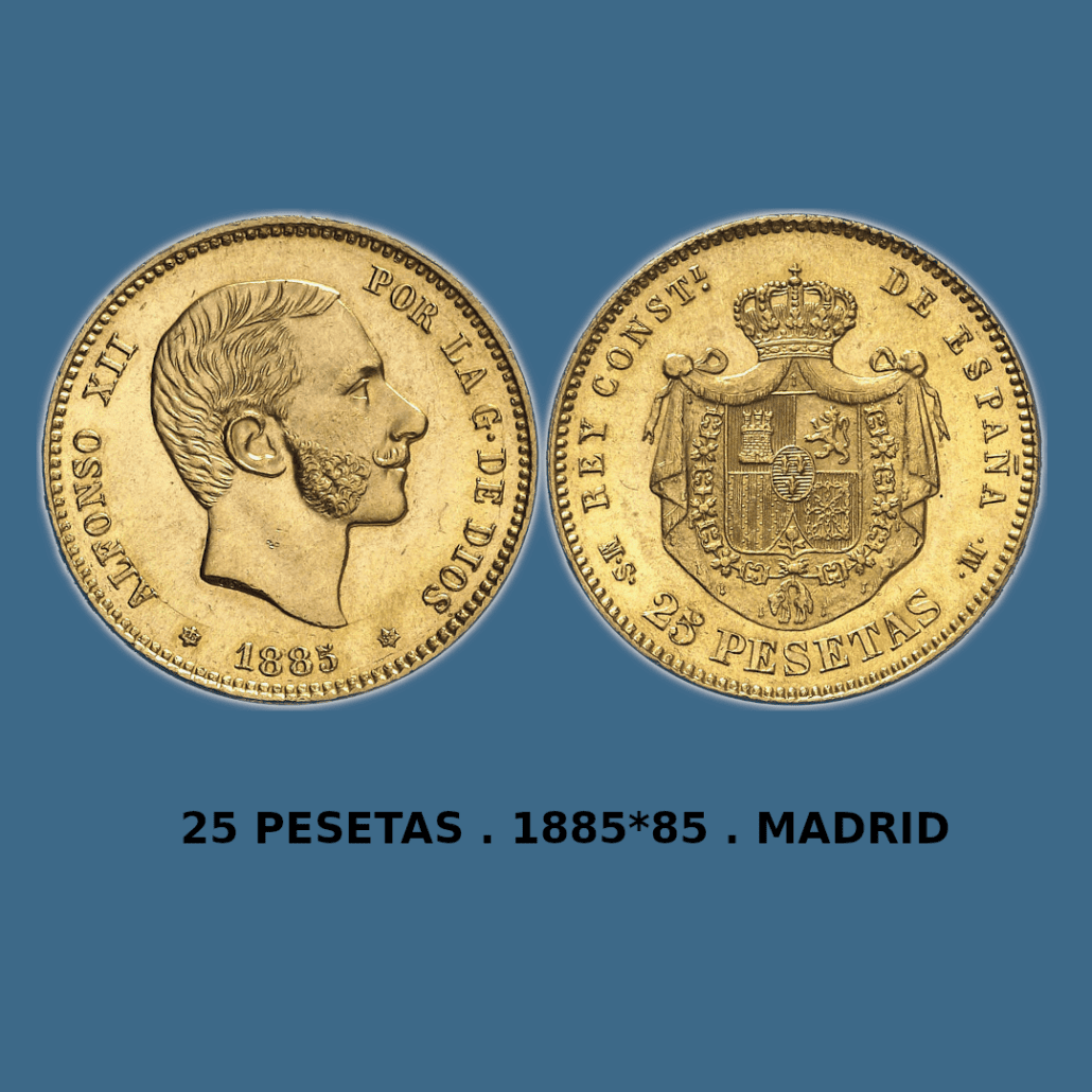 Monedas de Oro de Alfonso XII